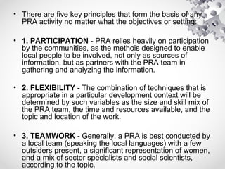 Participatory rural appraisal | PPT