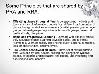 Participatory rural appraisal | PPT