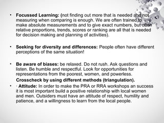 Participatory rural appraisal | PPT