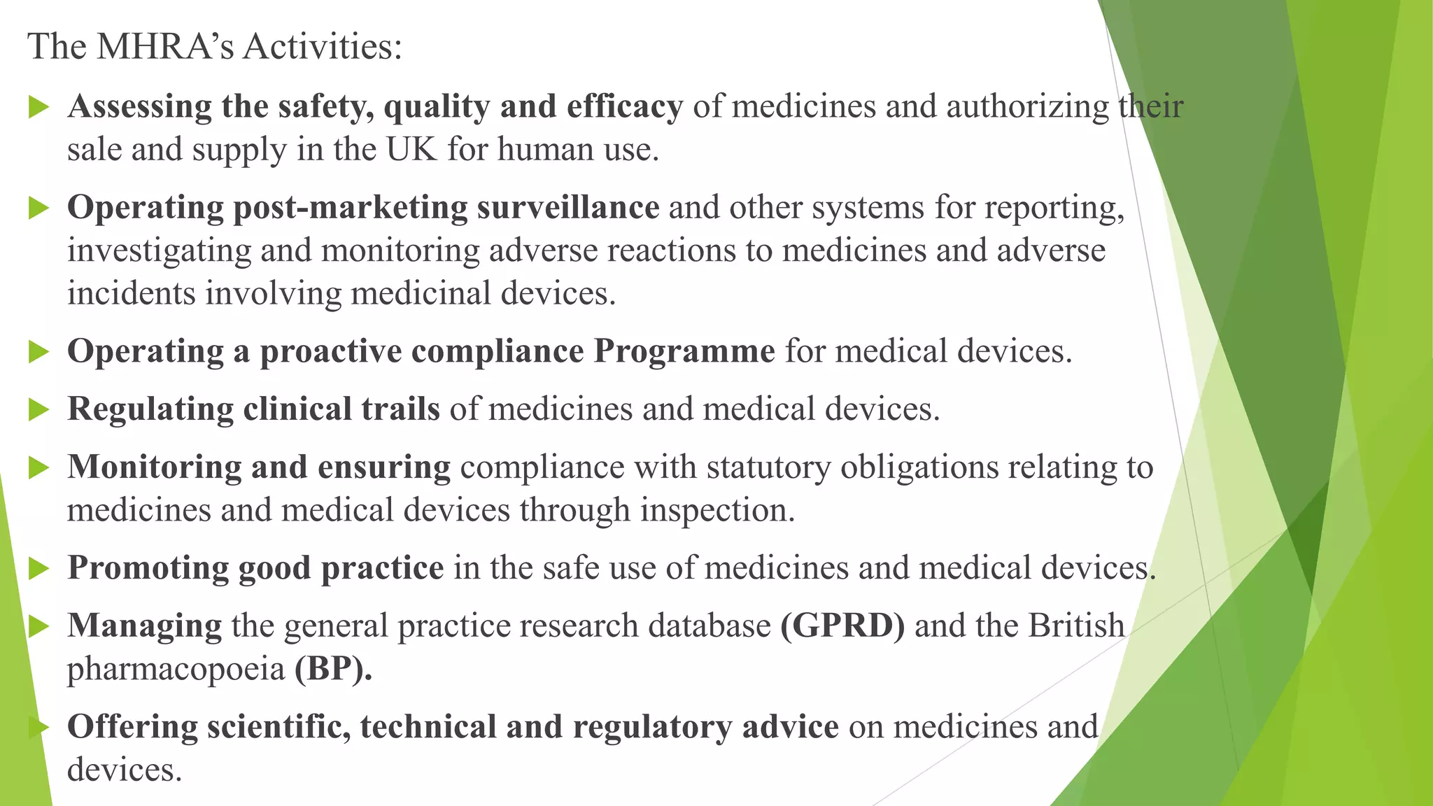 Pharmaceutical regulatory authorities and agencies | PPTX