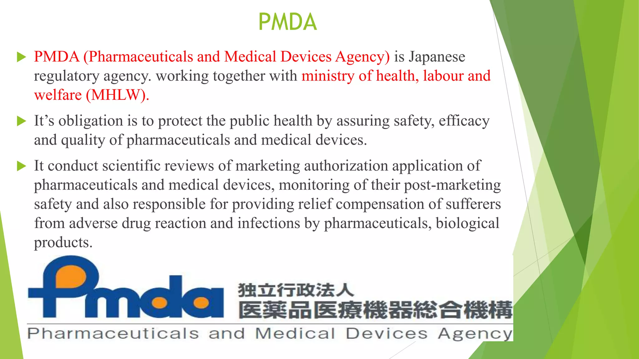 Pharmaceutical regulatory authorities and agencies | PPTX