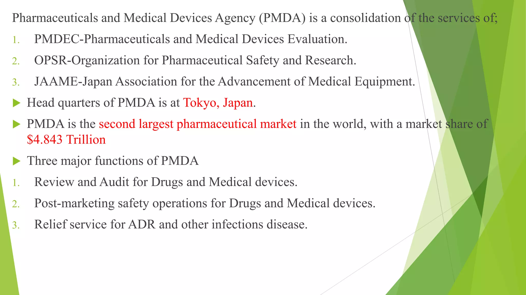Pharmaceutical regulatory authorities and agencies | PPTX