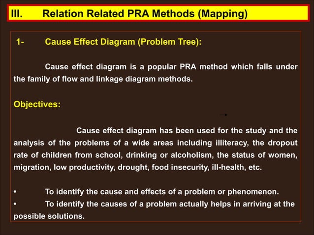 Ppt on Participatory rural appraisal PRA | PPT