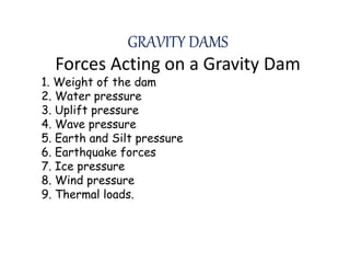 Dam & Pressure acts on dam | PPTX