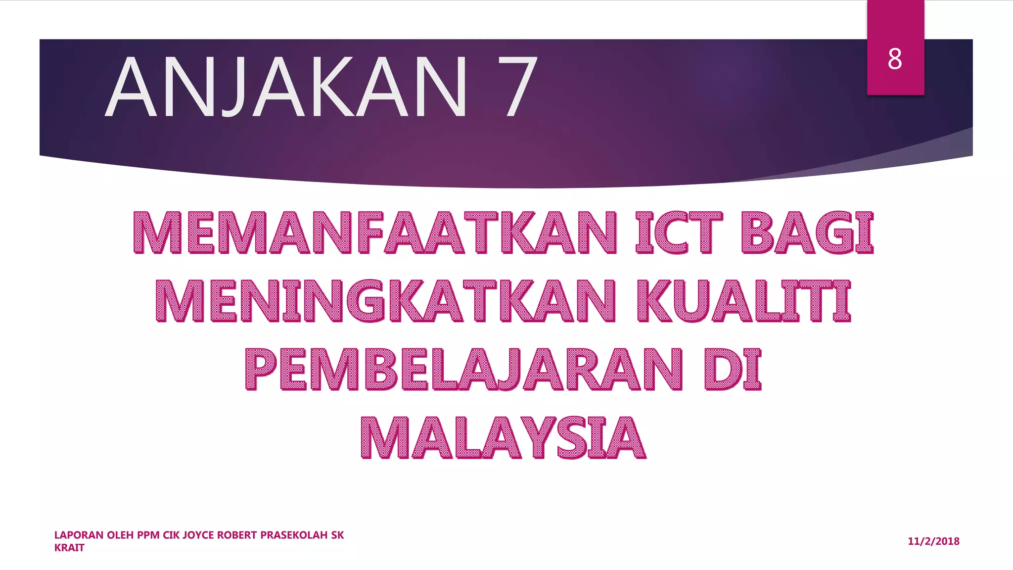 ANJAKAN DAN KEBERHASILAN PELANTAR VLE (VIRTUAL LEARNING ENVIRONMENT ...