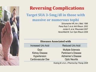 Gout, tophi and kidney disease | PPTX