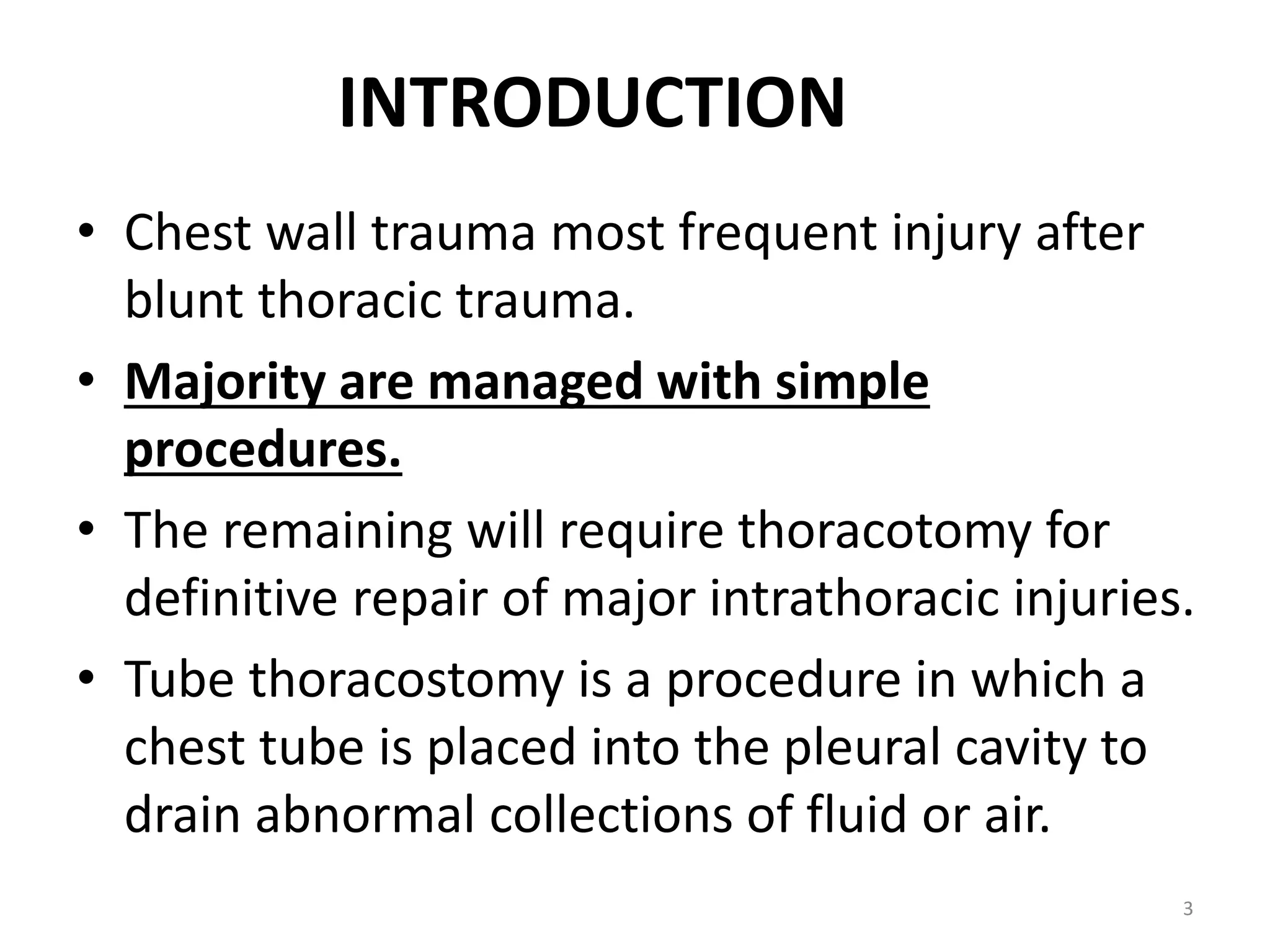 Traumatic chest injury | PPT
