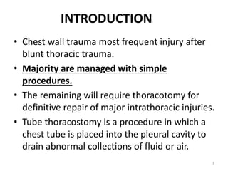 Traumatic chest injury | PPT
