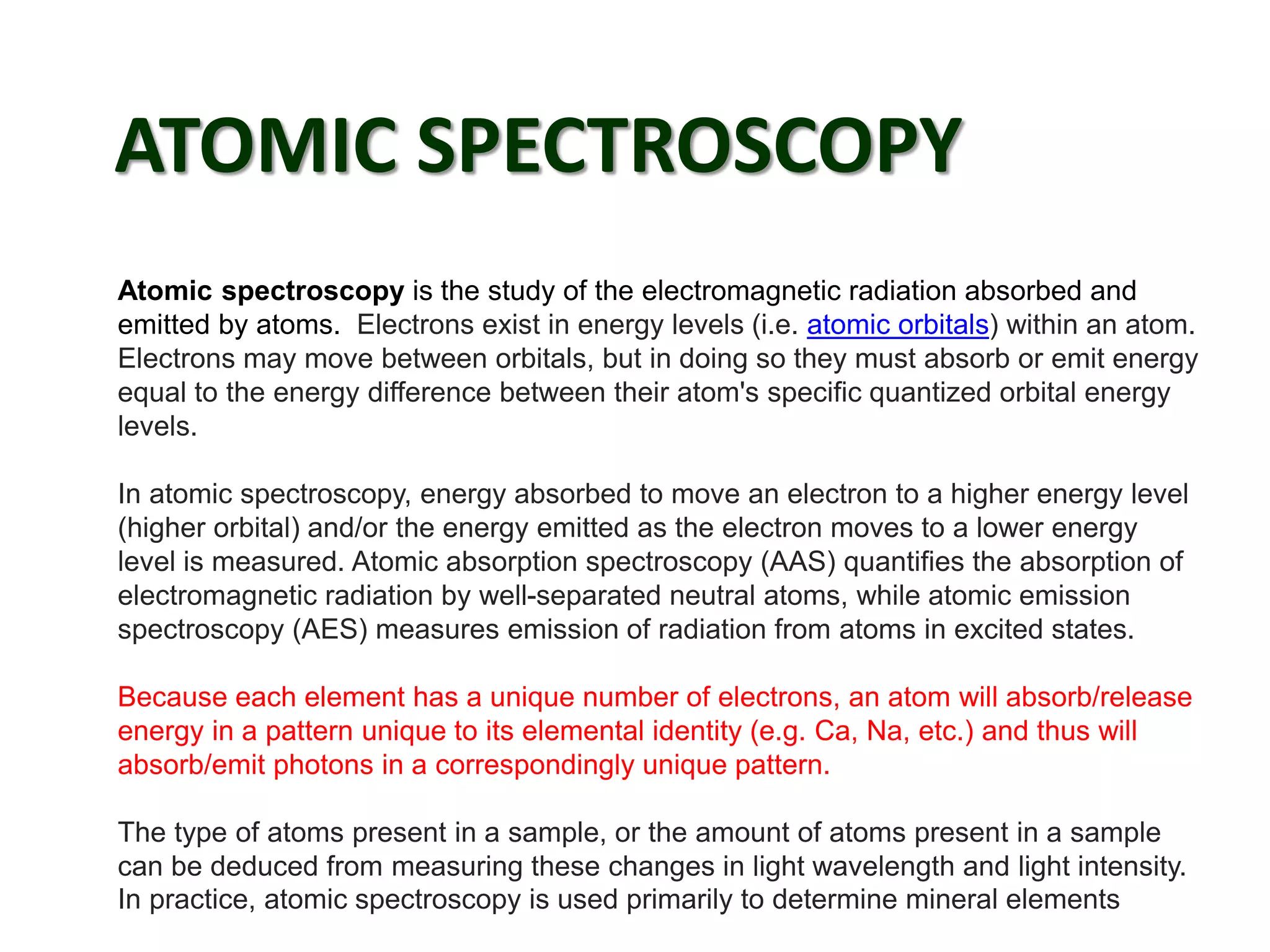 Prabhakar singh ii sem-paper-atomic spectroscopy | PDF