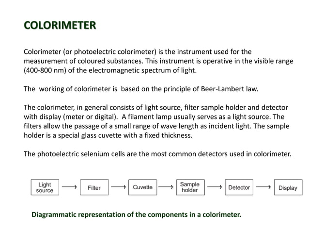 Prabhakar singh ii sem-paper v-colorimeter & spectrophotometer | PPT