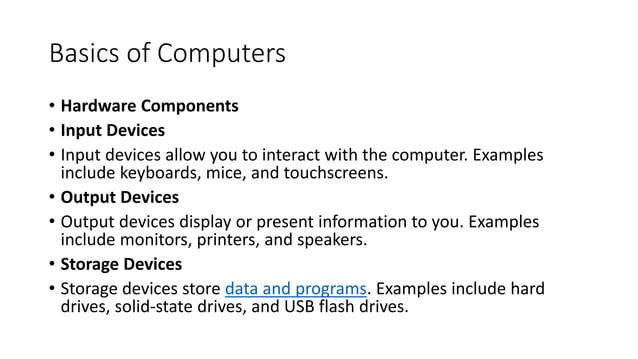 Essential Computer Skills for Beginners. | PPT