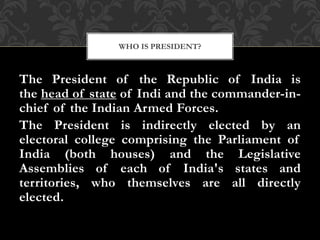 Powers of President and Governors in INDIA | PPTX