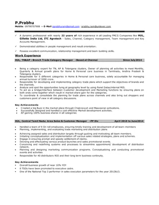 Prabhu resume | DOCX