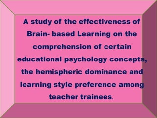Brain-based Learning | PPT