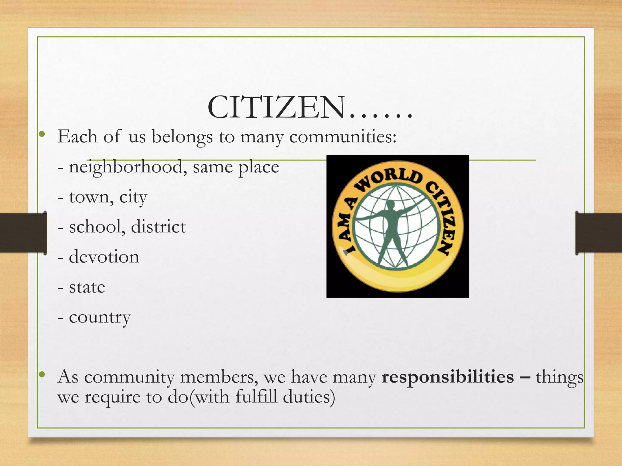 ROLE OF COMMON CITIZEN IN DISASTER RESPONSE-PRABHU | PPT