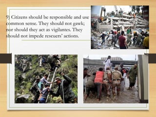 ROLE OF COMMON CITIZEN IN DISASTER RESPONSE-PRABHU | PPT