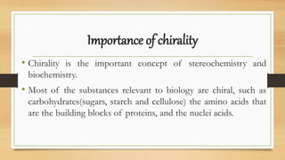 concept of chirality and concept of pro chirality | PPTX
