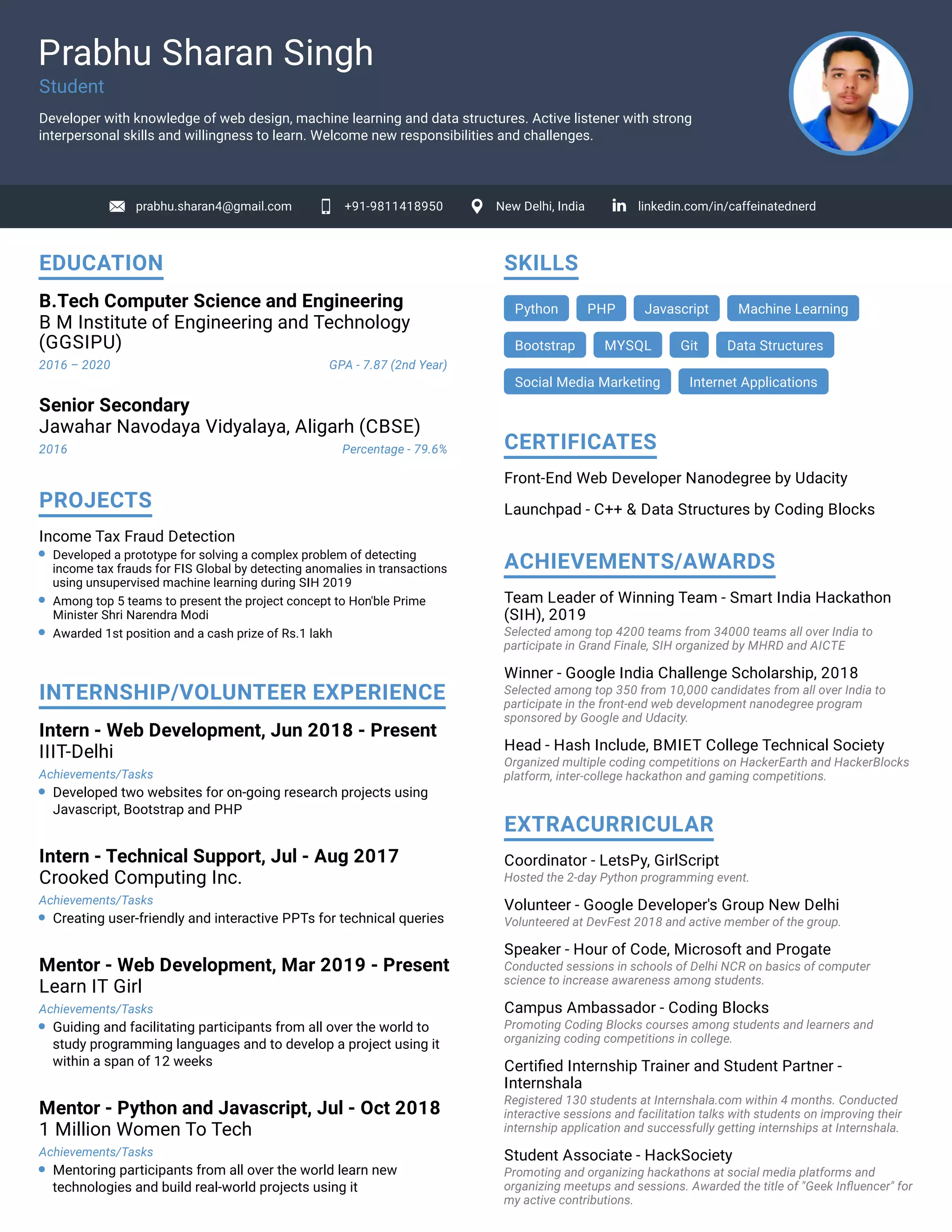 Prabhu's Resume-May 2019 | PDF