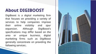 "DigiBoost: Empowering Your Digital Presence" | PPT