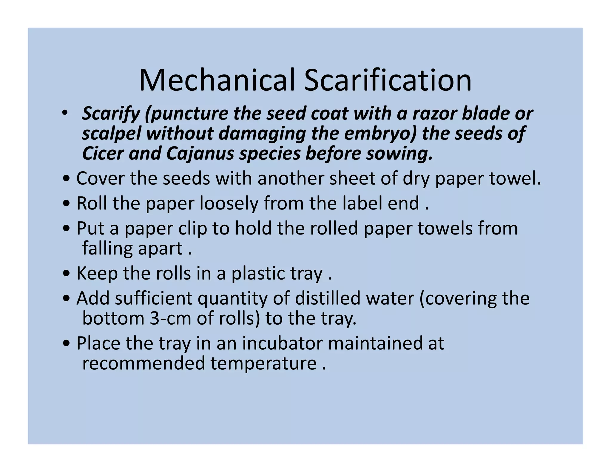 Seed Physical purity & germination tests | PDF
