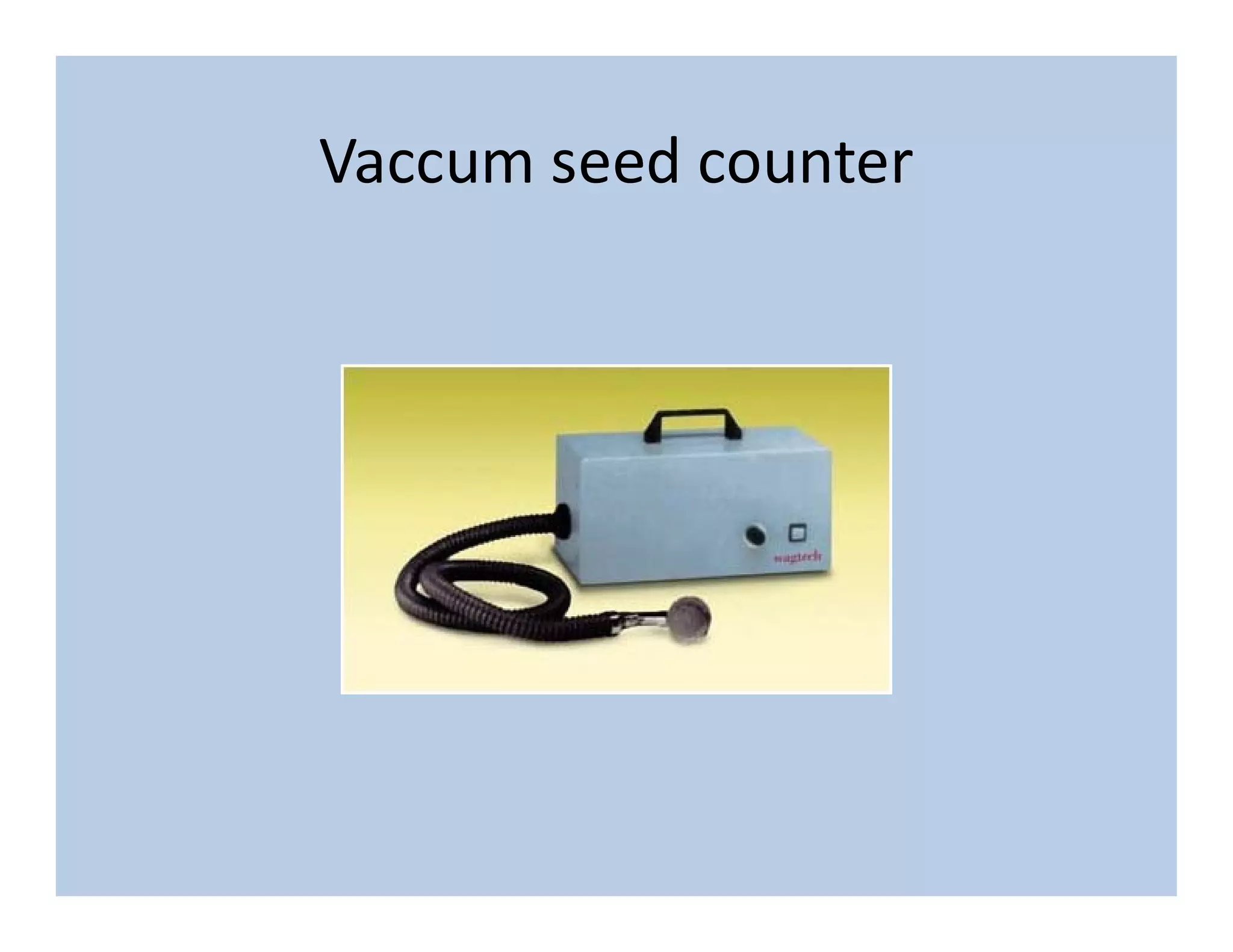 Seed Physical purity & germination tests | PDF