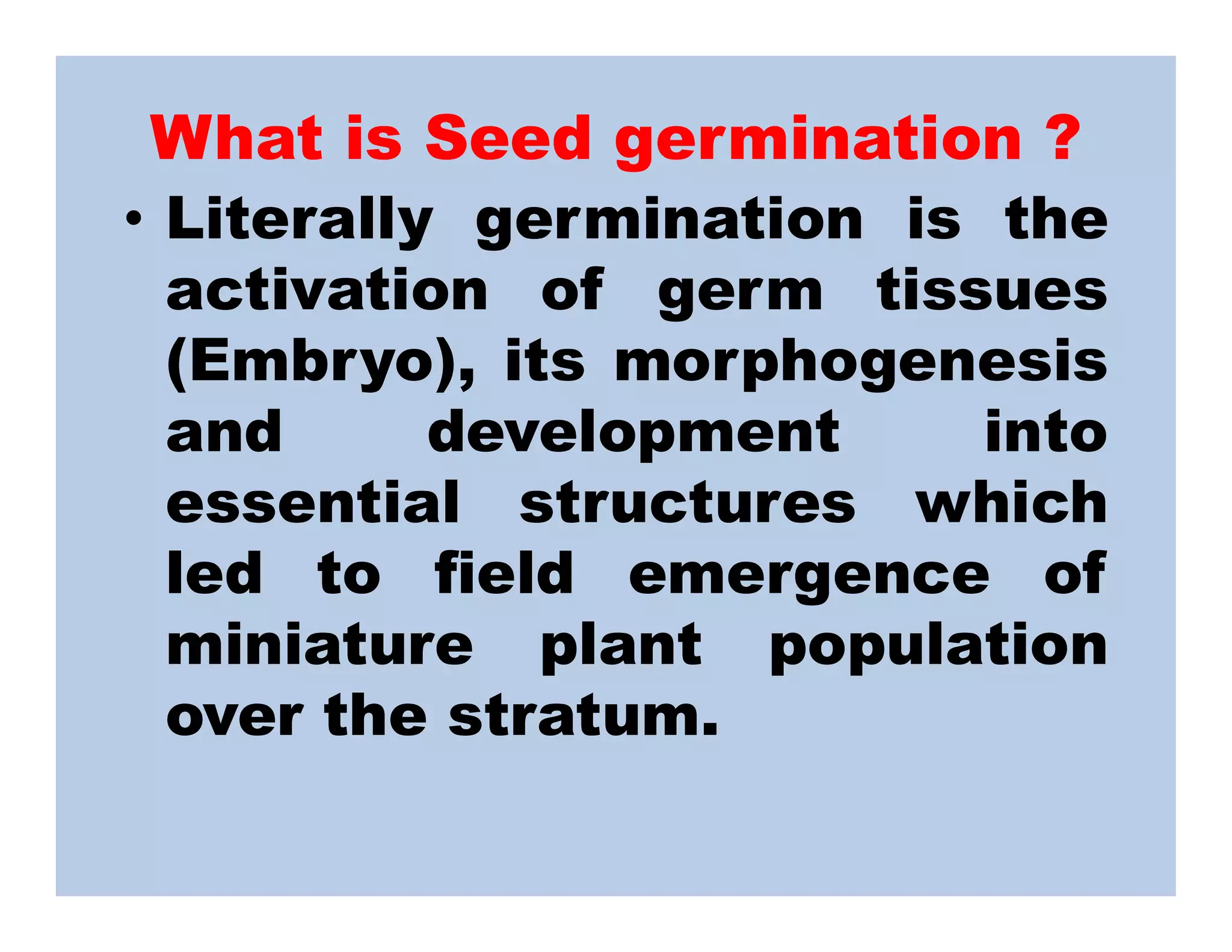Seed Physical purity & germination tests | PDF