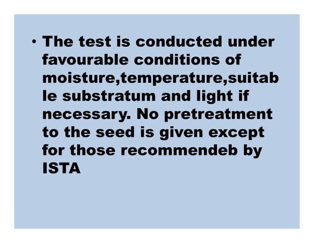 Seed Physical purity & germination tests | PDF | Gardening | Home & Garden