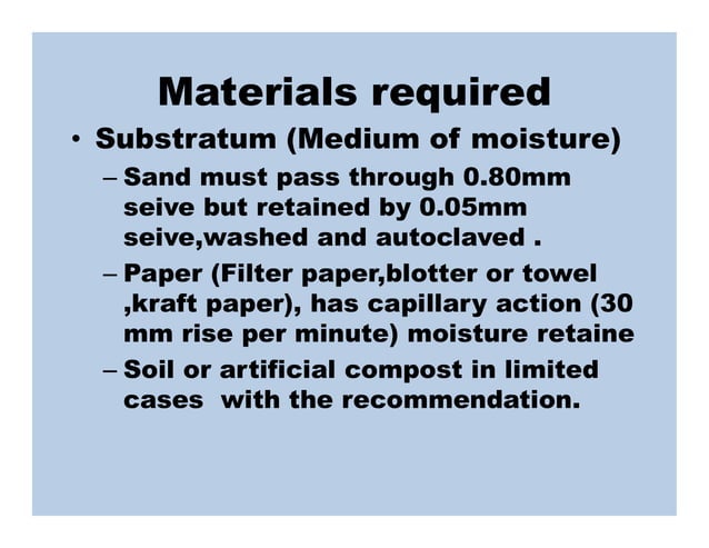 Seed Physical purity & germination tests | PDF | Gardening | Home & Garden