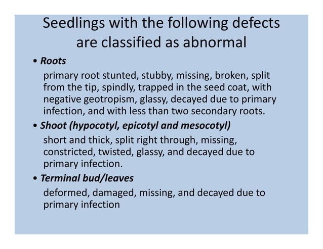 Seed Physical purity & germination tests | PDF | Gardening | Home & Garden