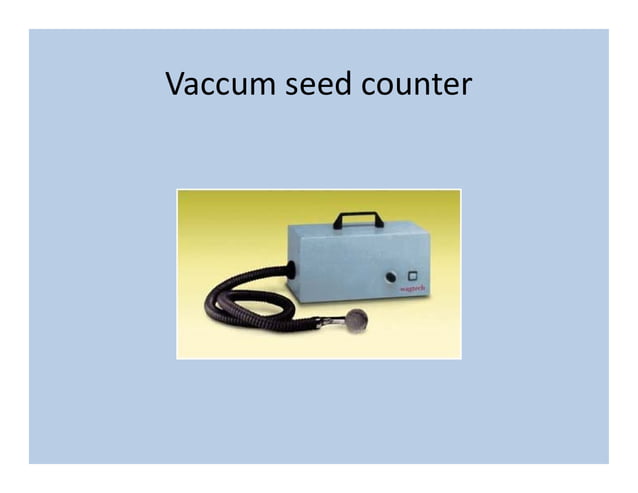 Seed Physical purity & germination tests | PDF | Gardening | Home & Garden