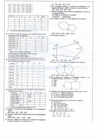 MATEMATICA EJERCICIOS 2DO | PDF