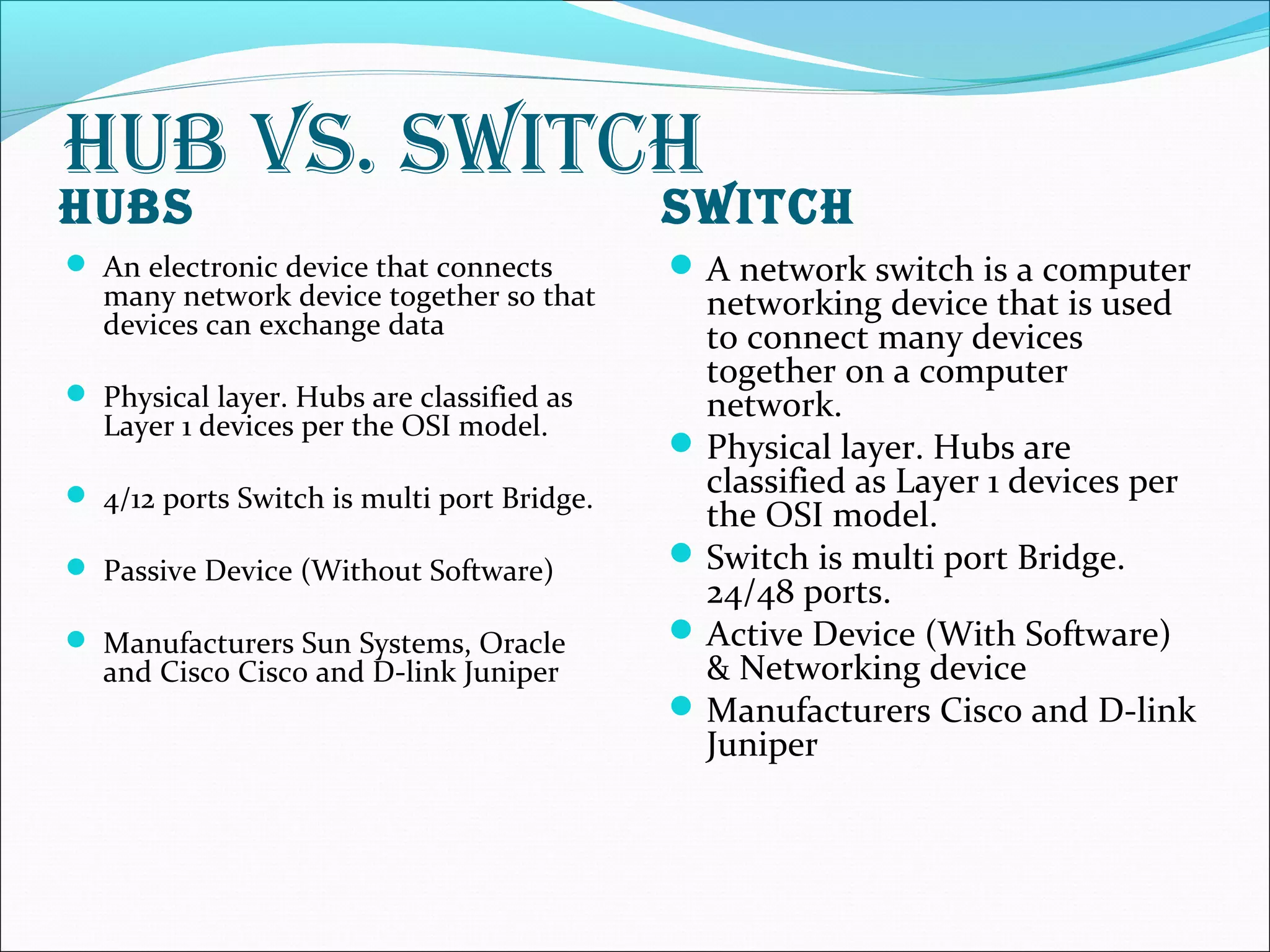 networking devices | PPT
