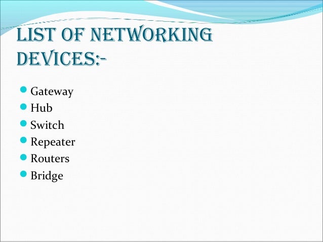 networking devices