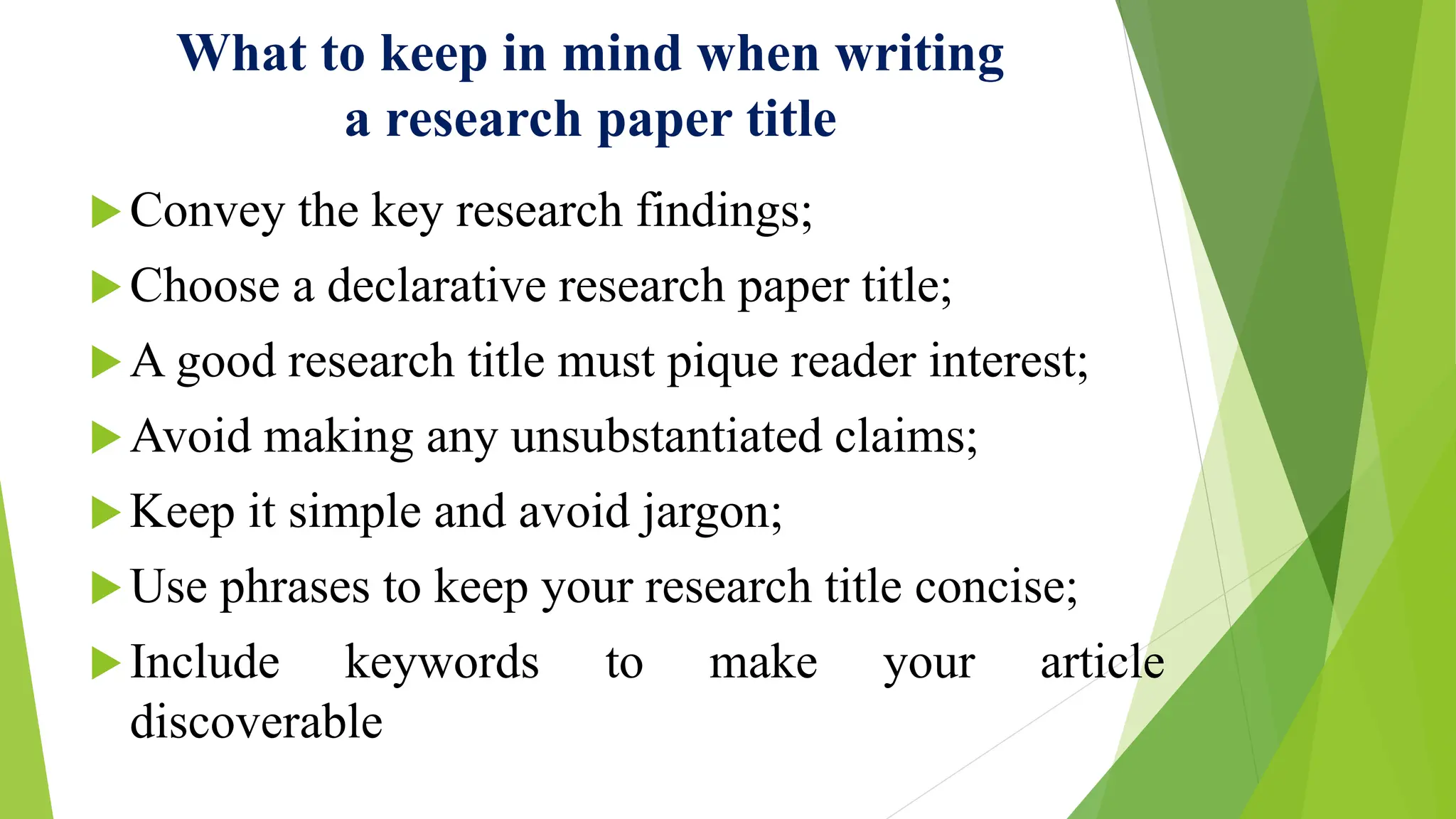 Prac 4.pptx the face of your research paper | PPT