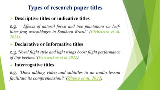Prac 4.pptx the face of your research paper | PPT