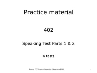 Prac 402 parts 1+2 pearson | PPTX