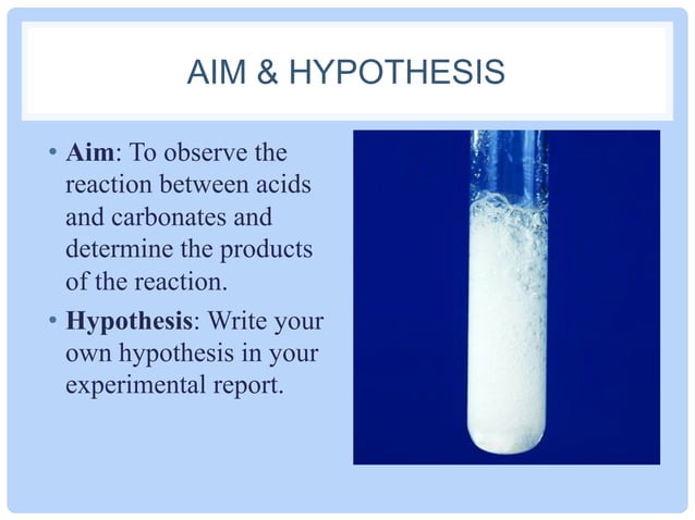 Prac - Acid & carbonate reaction | PDF | Chemistry | Science