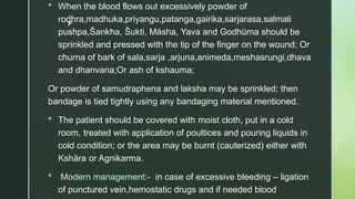 prachhna and siravyadha in ayurveda raktamokshana treatment | PPTX