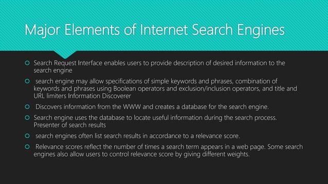 internet and its services | PPTX | Search | Internet