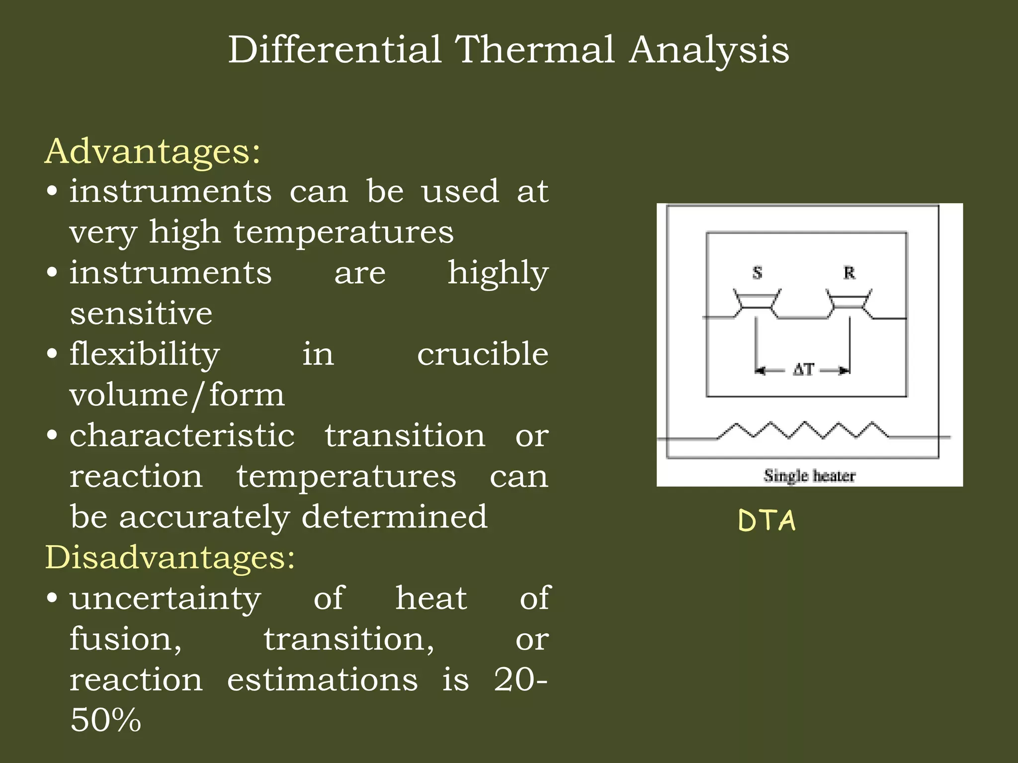 DIFFERENTIAL THERMAL ANALYSIS & DIFFERENTIAL SCANNING CALORIMETRY | PPTX | Physics | Science