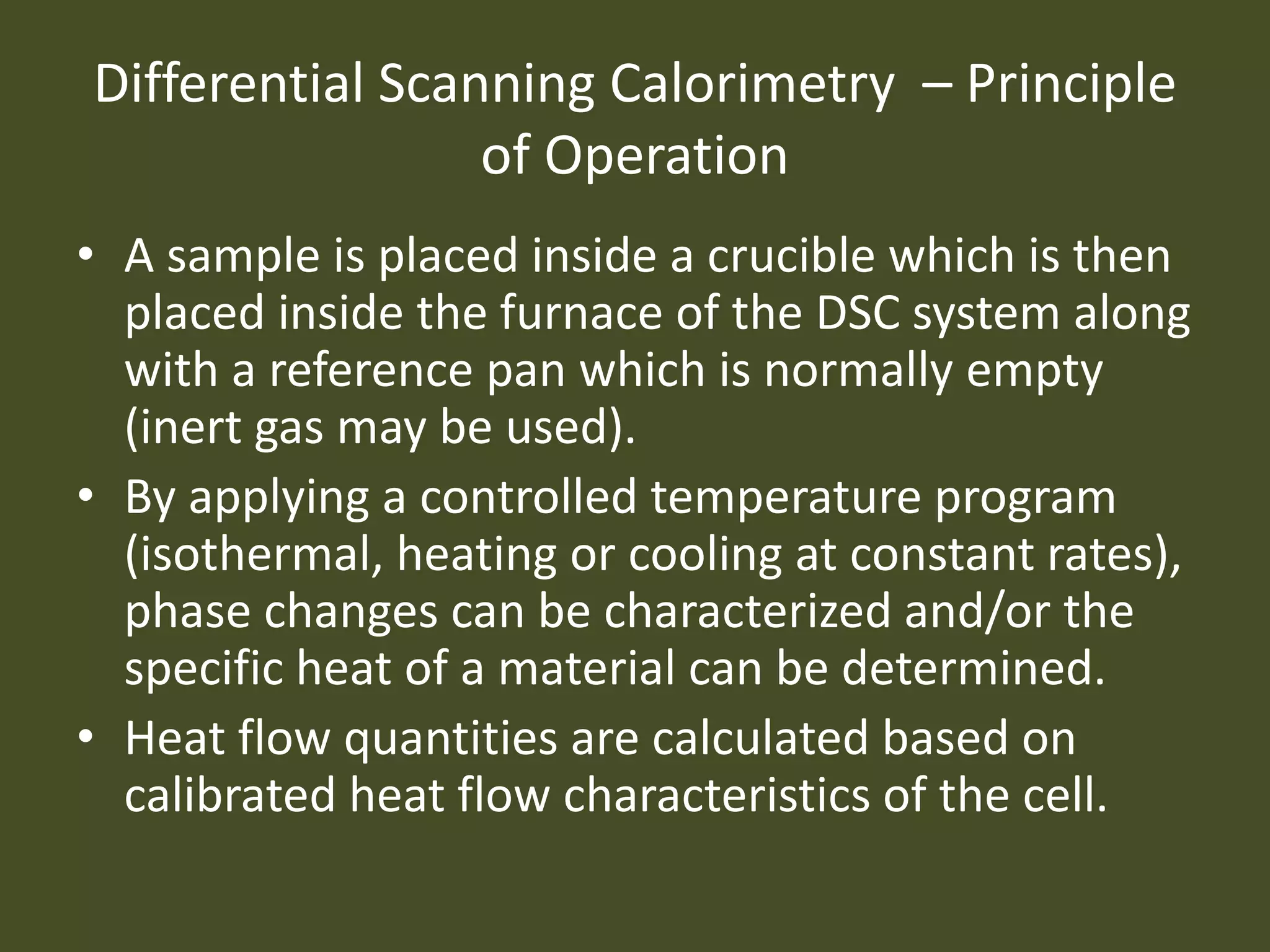 DIFFERENTIAL THERMAL ANALYSIS & DIFFERENTIAL SCANNING CALORIMETRY ...