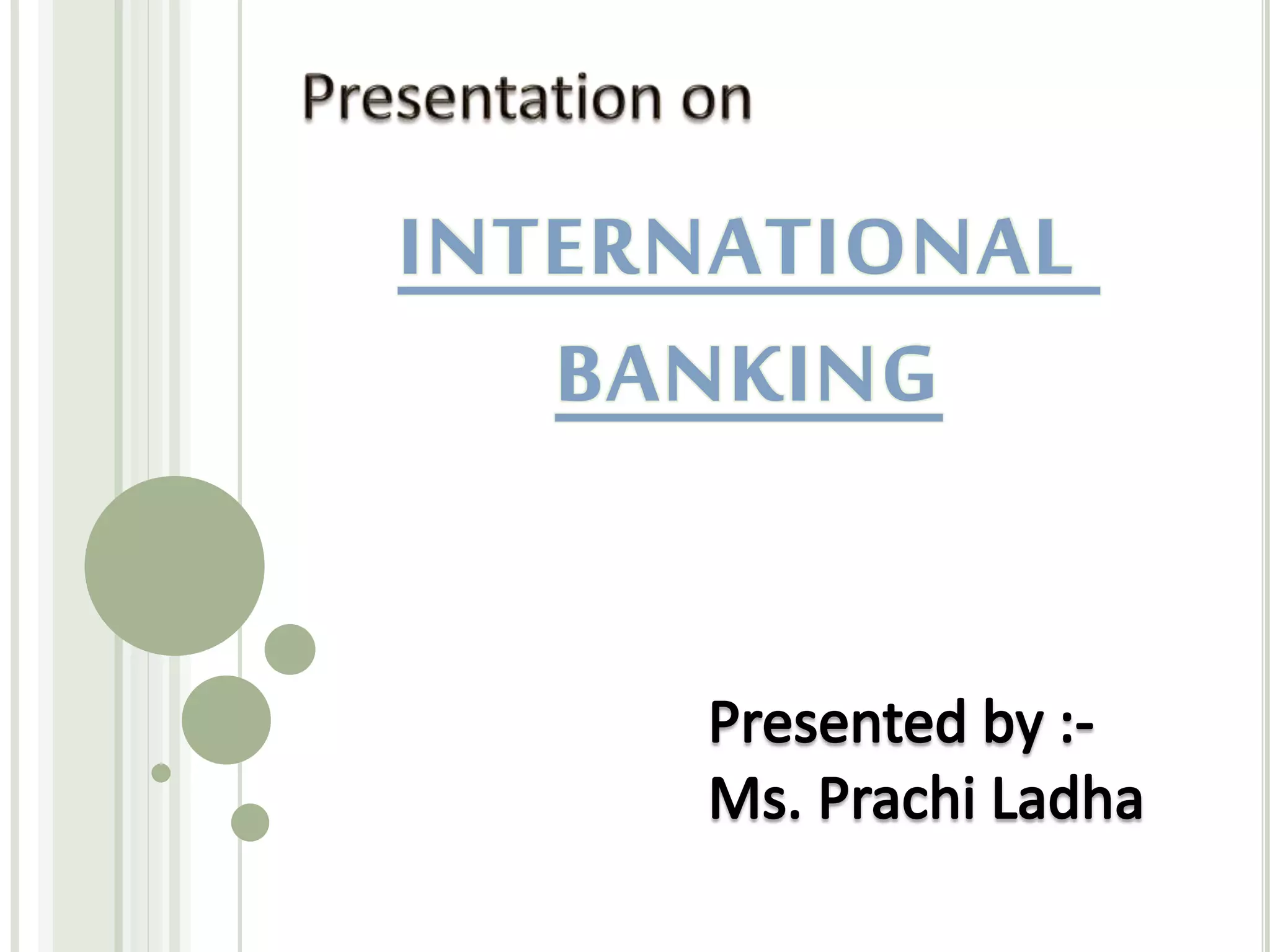 International Banking | PPTX