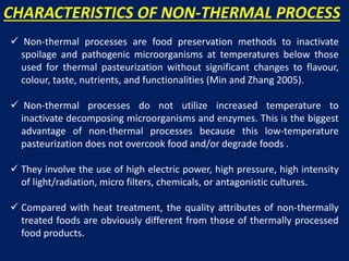 Packaging for non thermal processed food | PPT