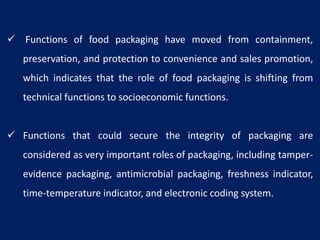 Packaging for non thermal processed food | PPTX