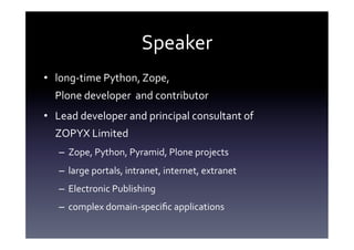 Pragmatic plone projects | PPT