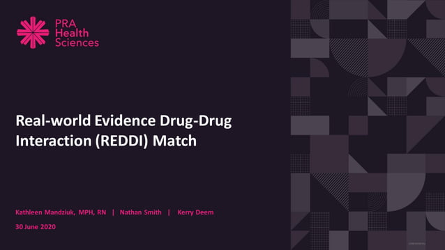 Identifying Drug Interaction Candidates in Real-World Data | PPT