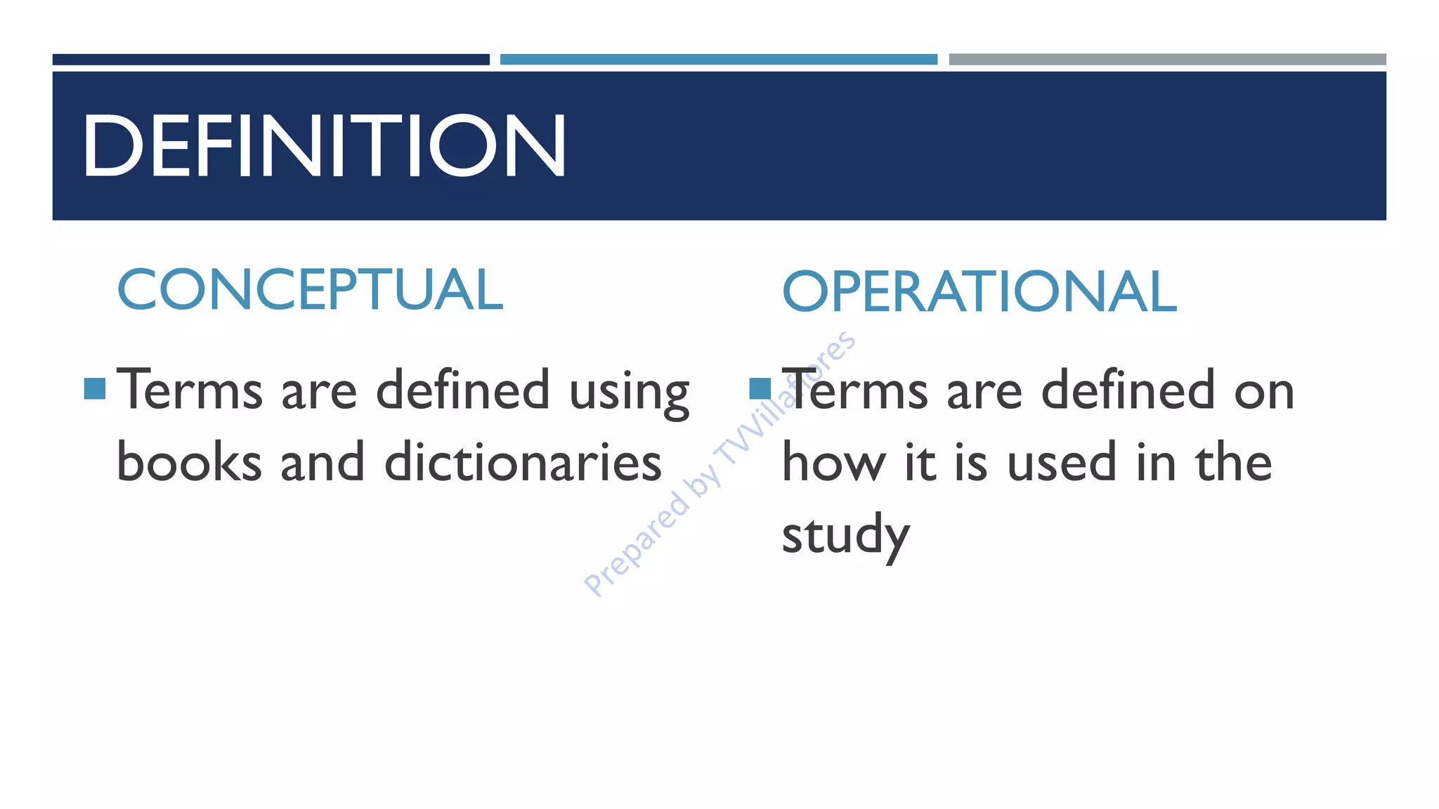 How to define terms | PDF