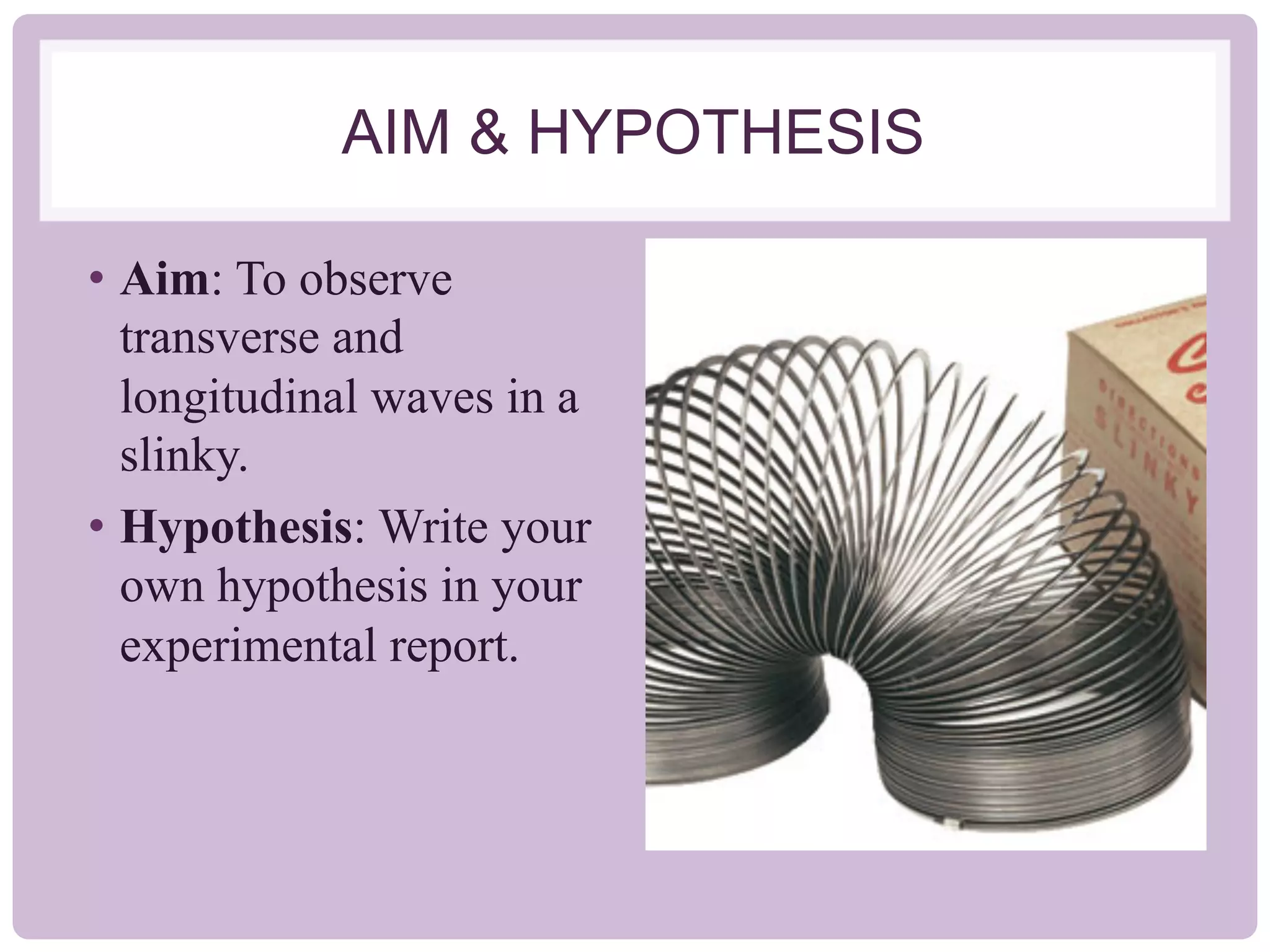 Prac - Waves in a slinky | PDF