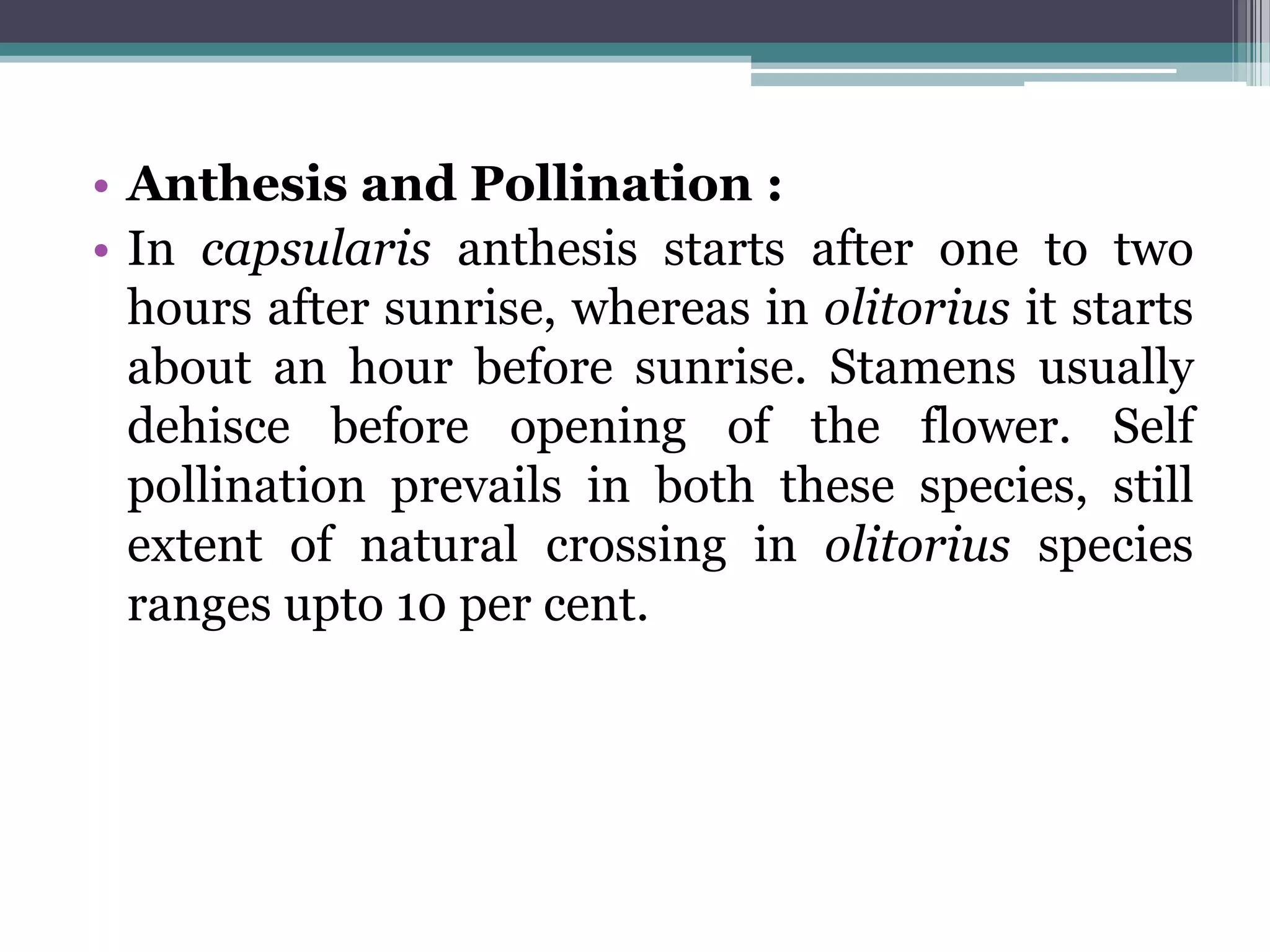 Pract. no. 2 (b) jute floral biology | PPT