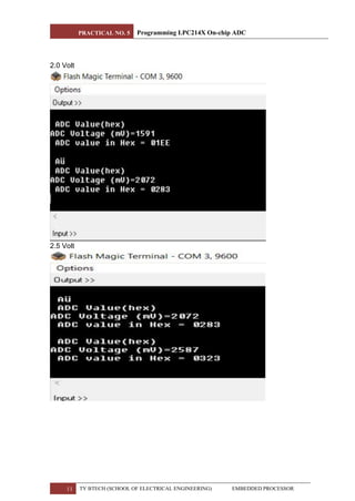 Analog To Digital Conversion (ADC) Programming in LPC2148 | PDF